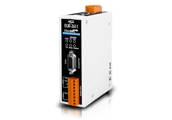 Объедините сети EtherCAT и Modbus RTU через шлюз ECAT-2611