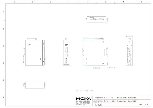 MOXA MGate 5119-T: 1-портовый преобразователь DNP3/IEC 101/IEC 104 ...