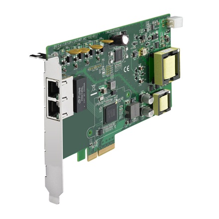 Advantech PCIE-1672PC-AE: Сетевая карта, 2 порта10/100/1000, PoE, IEEE ...
